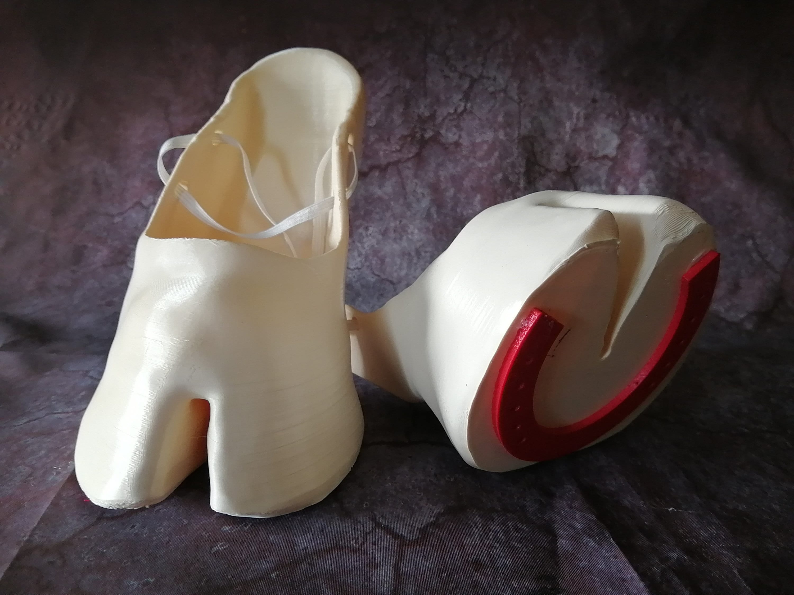 White Satire Hoof Shoes for Fantasy Cosplay - 3D Printed Hooves ...