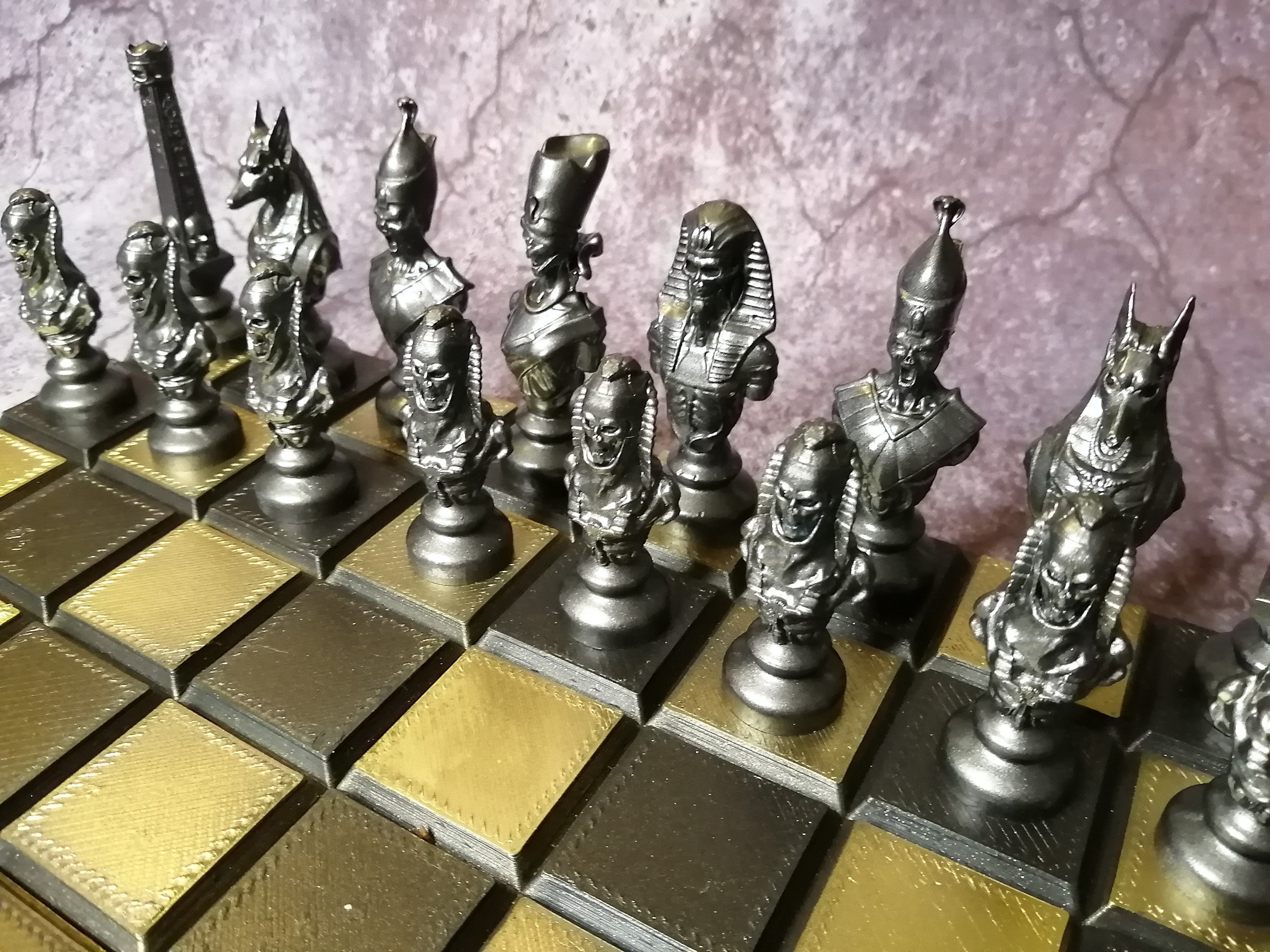 Ancient Egypt Chess 3D Printed Egypt Chess Mummies and - Etsy Finland