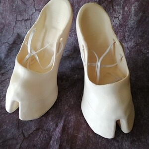 White Satire Hoof Shoes for Fantasy Cosplay - 3D Printed Hooves ...