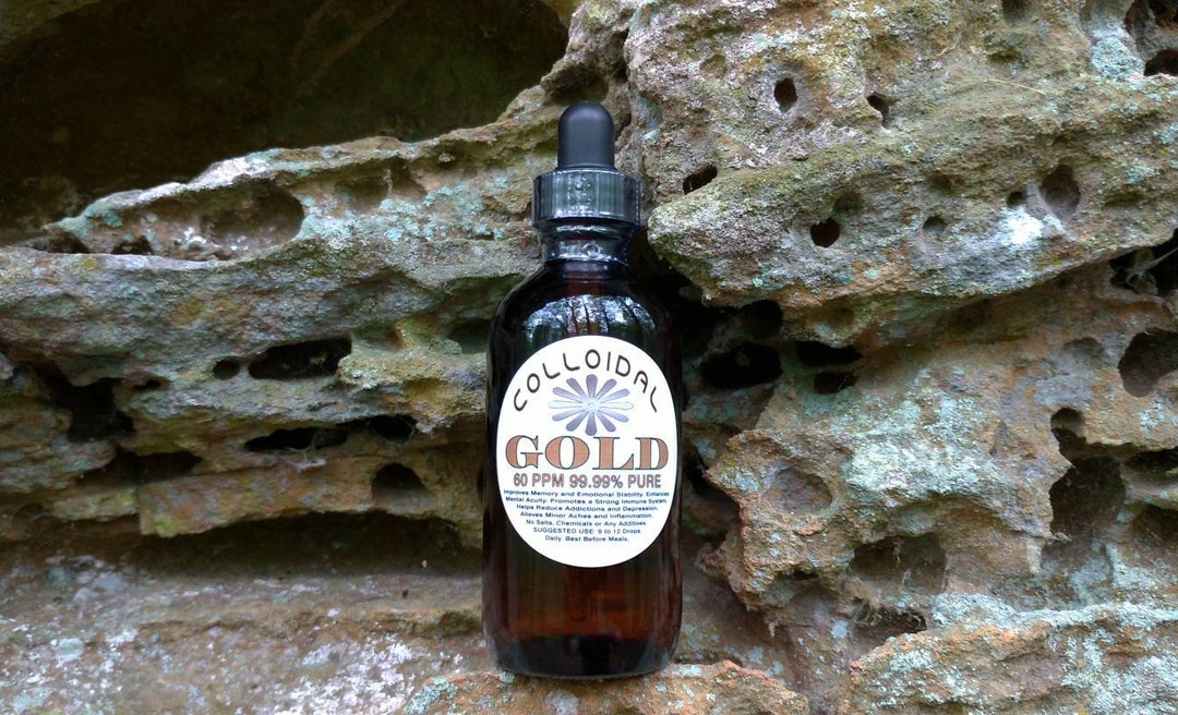 Pure Colloidal Gold 60PPM Not a Ruby Red - Etsy