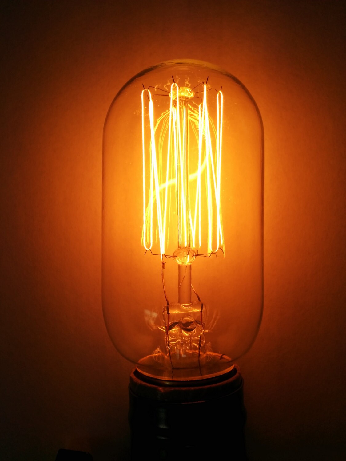 Simple Vintage Lighting T45 Edison Radio Light Bulb, E26 Base, 40W or ...