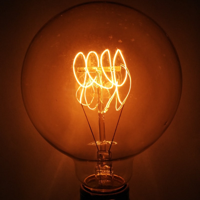 Round Edison Light Bulbs - Etsy