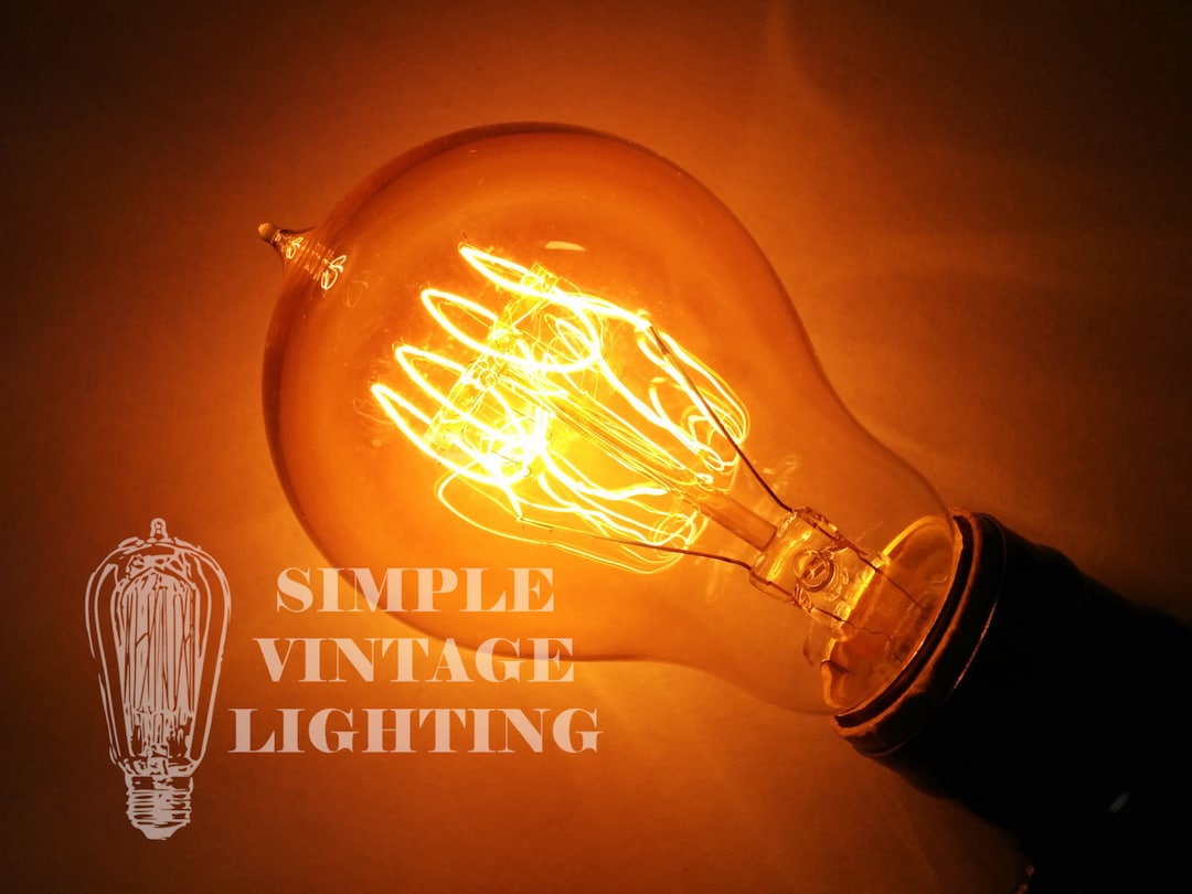 Simple Vintage Lighting A19 Edison Light Bulb, E26 Base, 40W or 60W ...