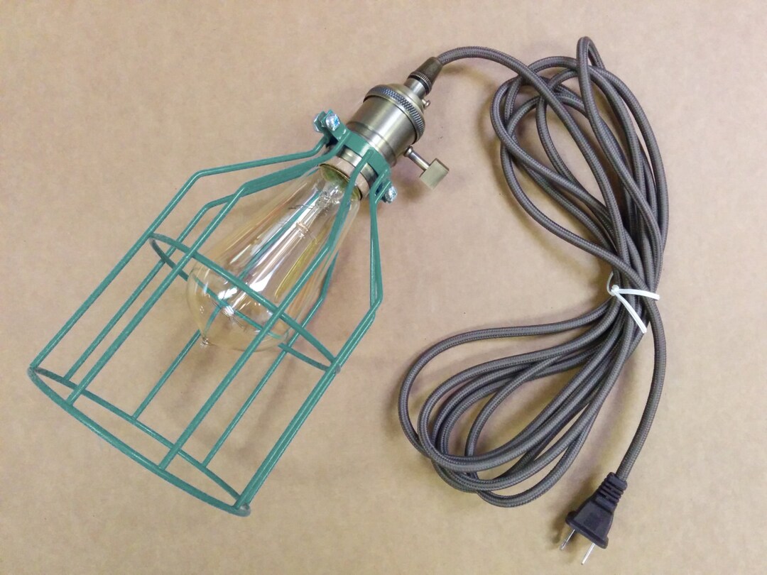 Vintage Style Brass Lampholder Socket W/12 Ft Brown 2-wire Round Cord ...