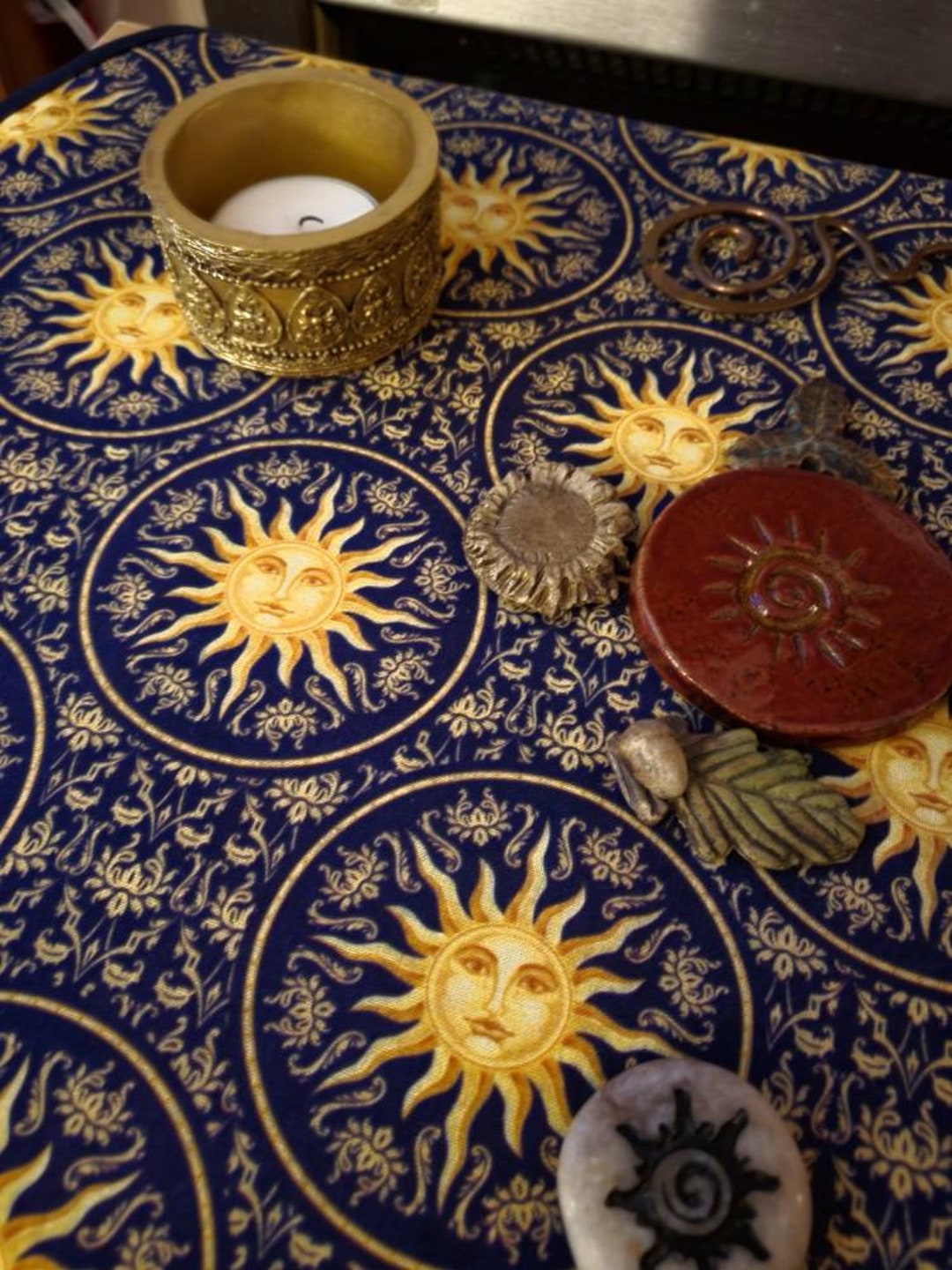 Sacred Sun ALTAR CLOTH SET, Casting/reading Cloth, Tarot/oracle Bag ...