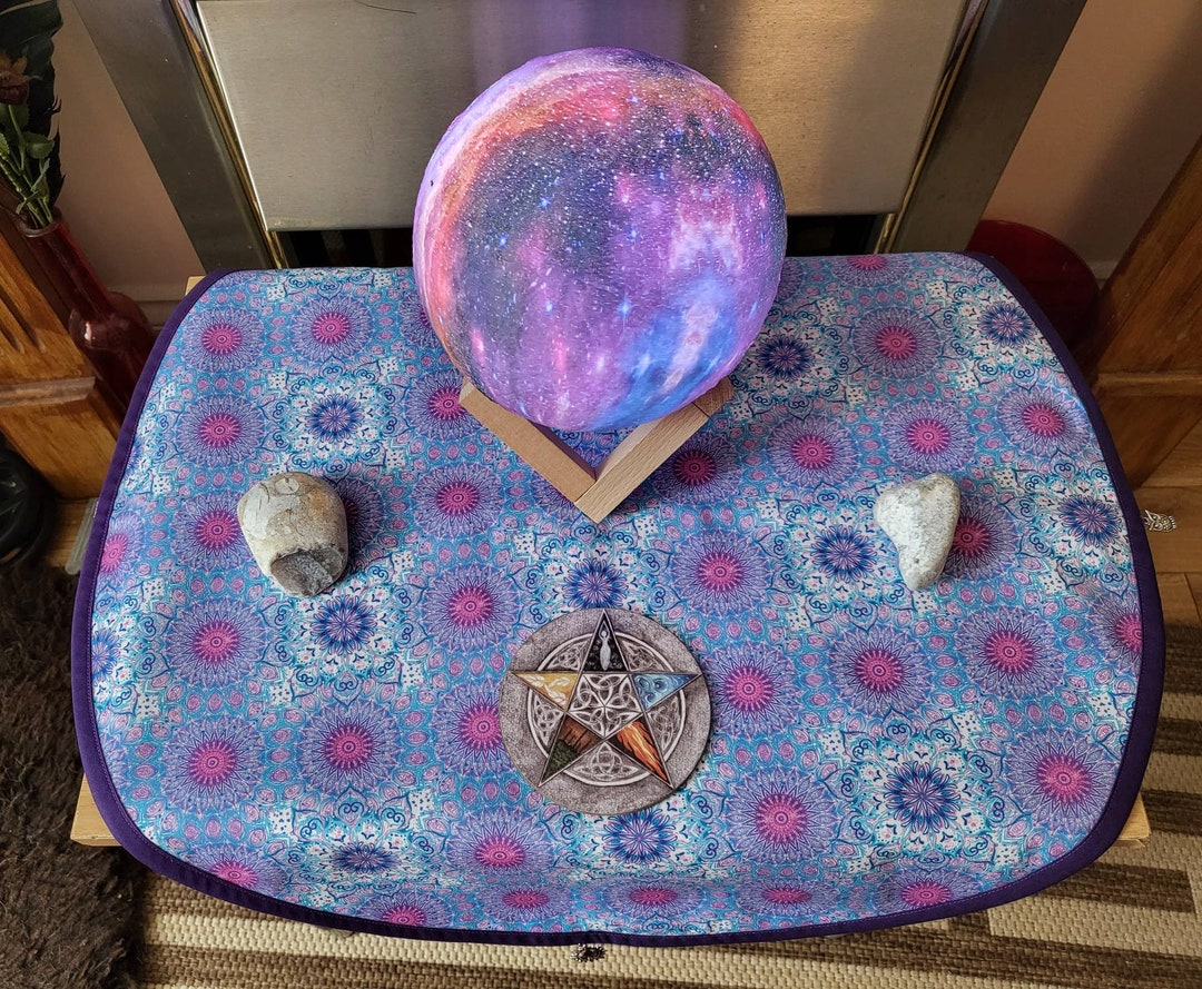 Místico Mandala CIRCULAR ALTAR CLOTH, Runa/Paño de Fundición de Hueso ...