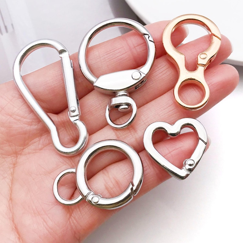 10/20/30pcs Multi-functional Rotating Keychains With Lobster Clasps ...