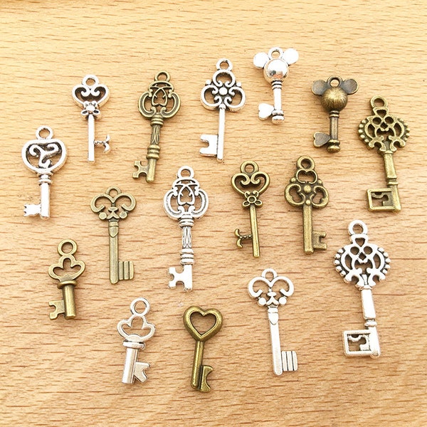 Antique Key Charm - Etsy