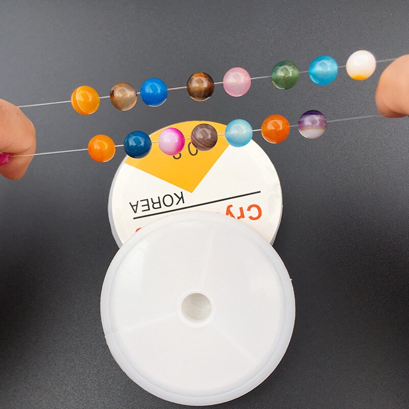 0.5-1mm 1 Roll DIY Crystal Beading Stretch Cord Elastic Line | Etsy