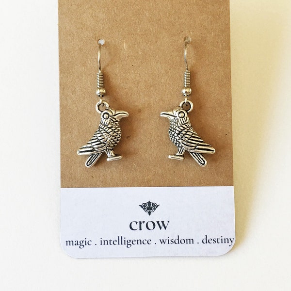 Silver Crow - Etsy