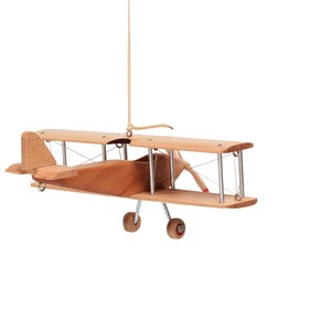 Personalized Wooden Biplane With Birthday Banner, Beech Hanging ...
