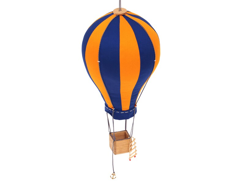Hanging Balloon Playroom Decor Fabric Hot Air Balloon Etsy