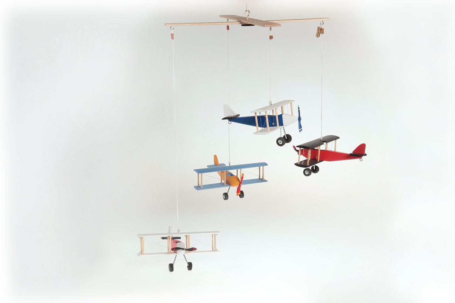 Airplane mobile 4 different Hanging planes Decorative wooden | Etsy