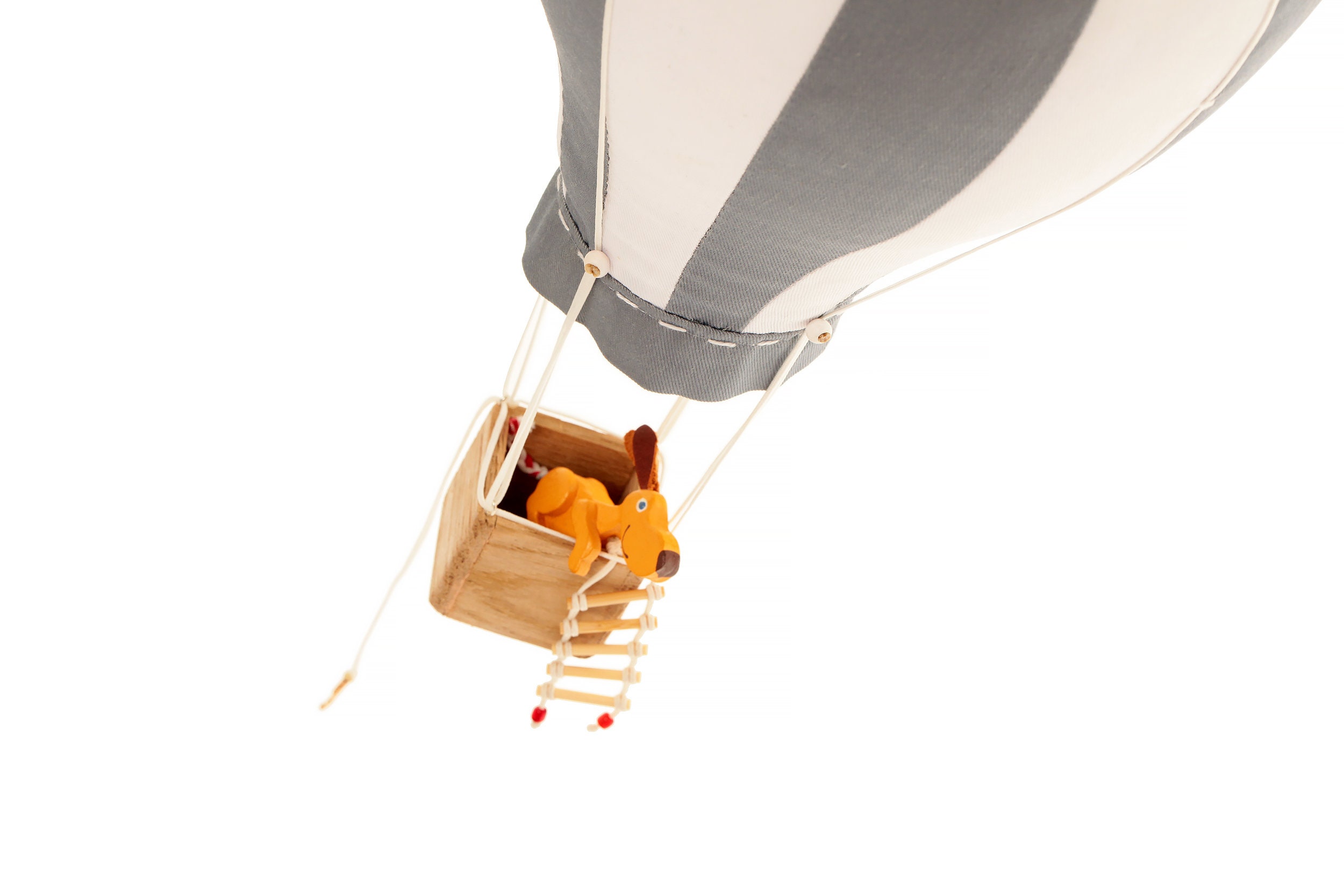 Hot Air Balloon Fabric Air Balloons Wooden basket Travel | Etsy