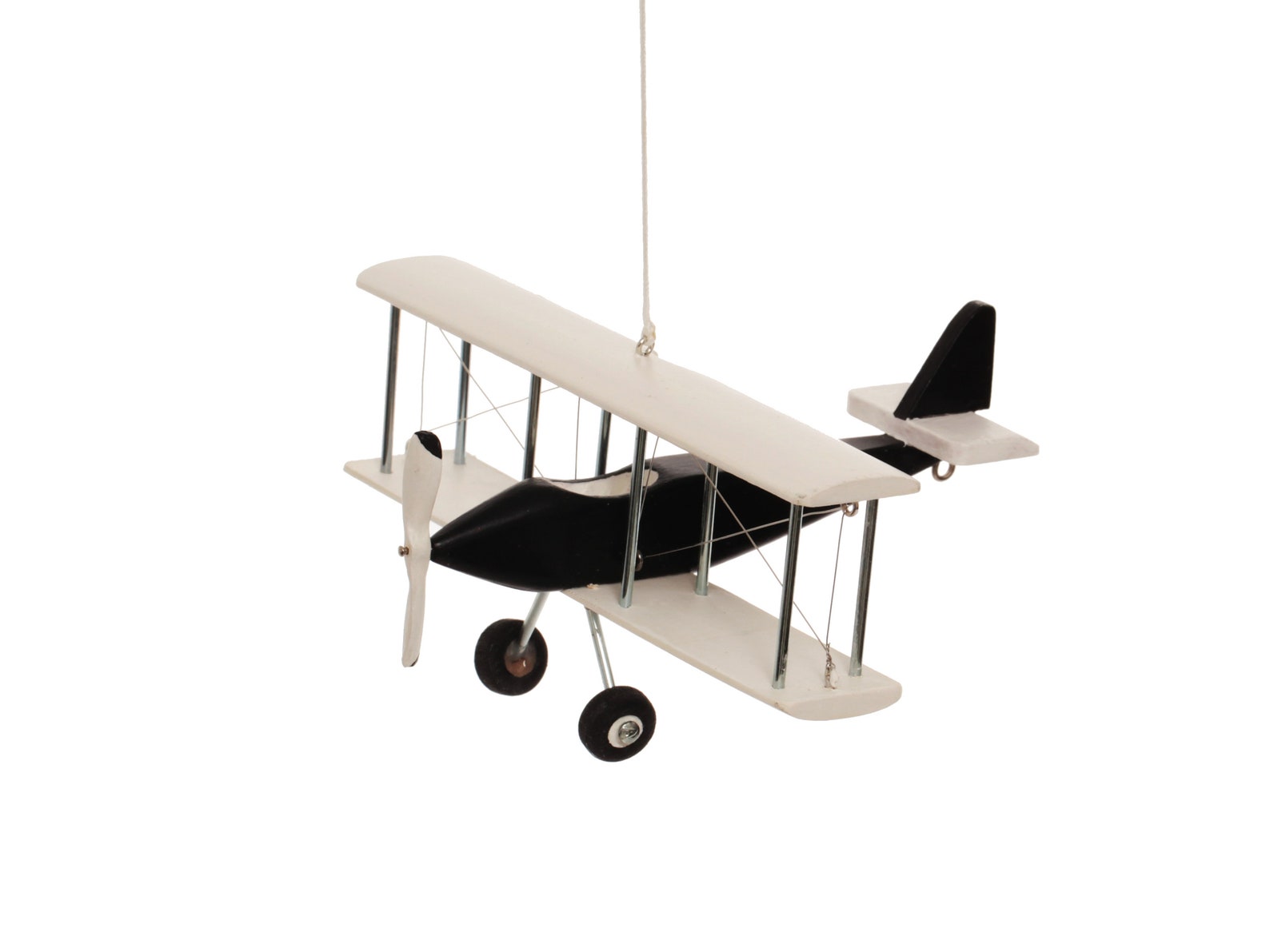 Wooden Hanging Airplane Black White for Children Nursery - Etsy