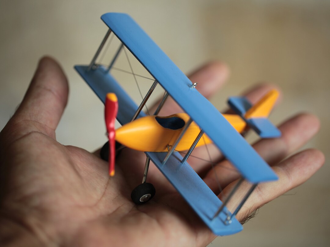 Airplane Mobile, Decorative Wooden Airplane, Travel Theme Nursery ...