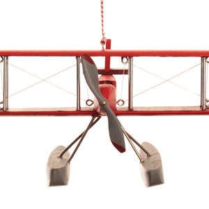 Hand-painted Wooden Seaplane, Red Travel Nursery Decor, Aviation ...
