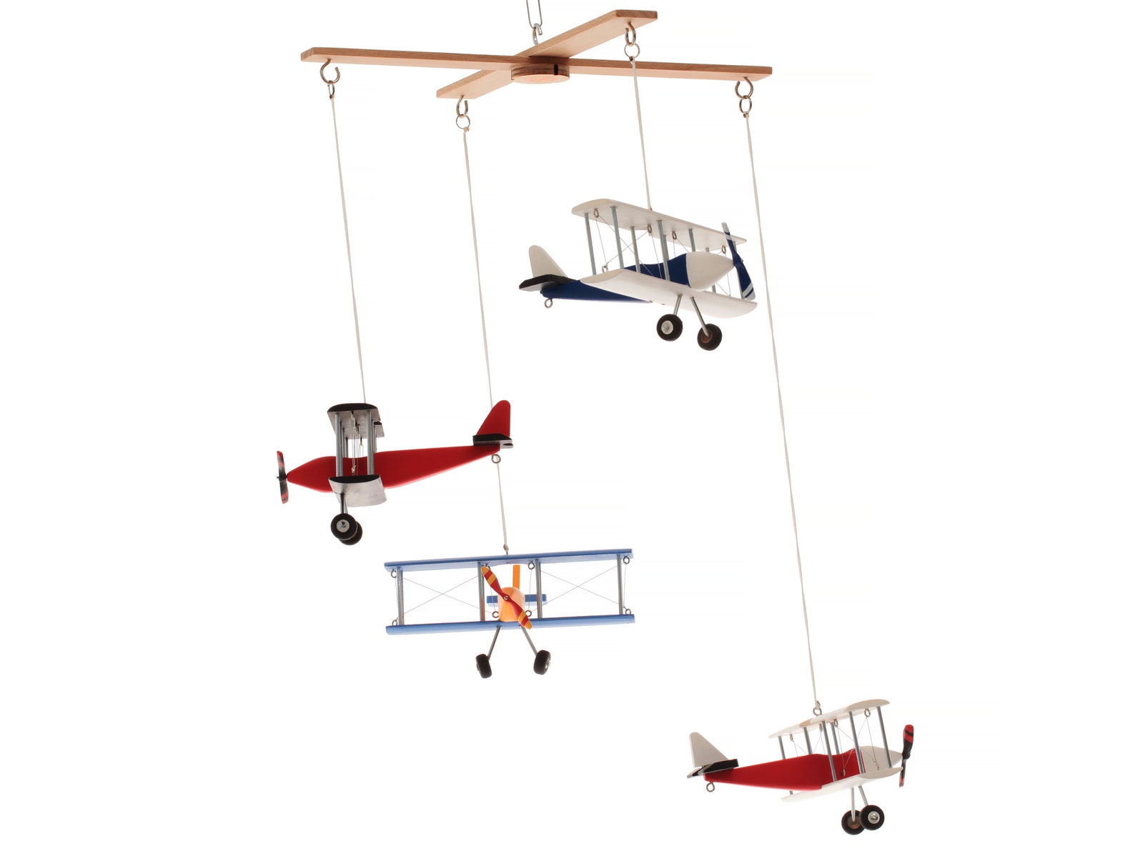 Airplane Mobile 4 Different Hanging Planes Decorative Wooden - Etsy