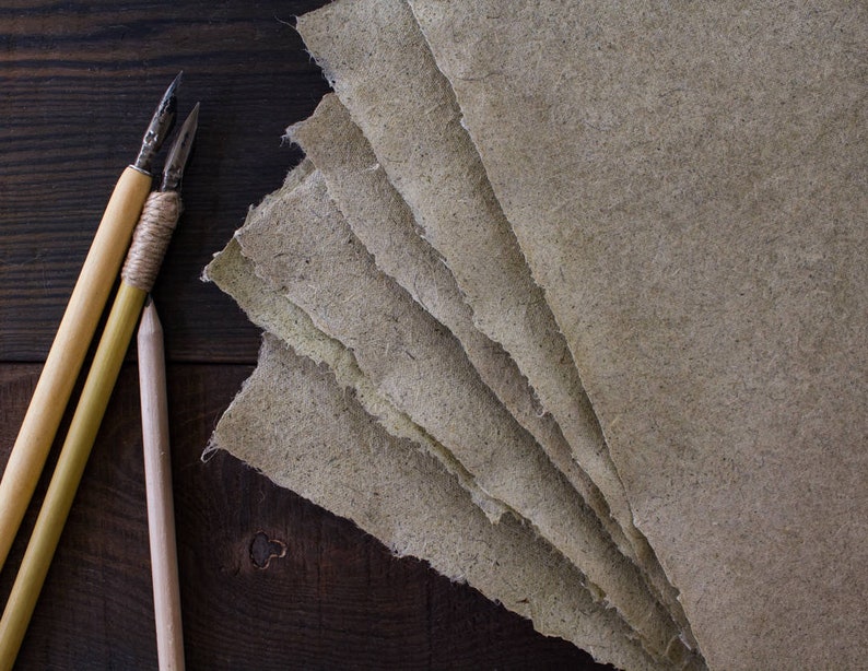 A4 Deckled Edge Handmade Paper Textured Homemade Sheets Eco - Etsy