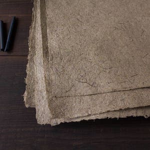 Thick Handmade Paper Sheets Natural Textured Eco Friendly - Etsy