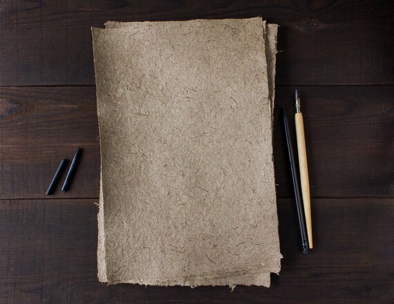 Thick Handmade Paper Sheets Natural Textured Eco Friendly - Etsy