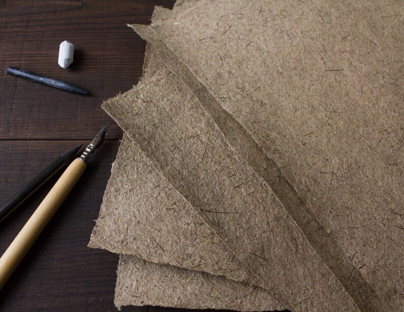 Thick Handmade Paper Sheets Natural Textured Eco Friendly - Etsy