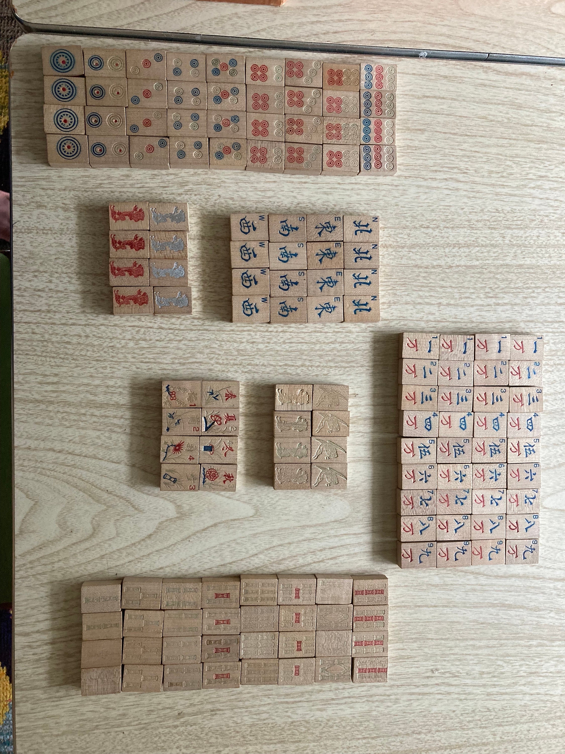 Antique 1923 Pung Chow Mah Jongg Educator Set - Etsy