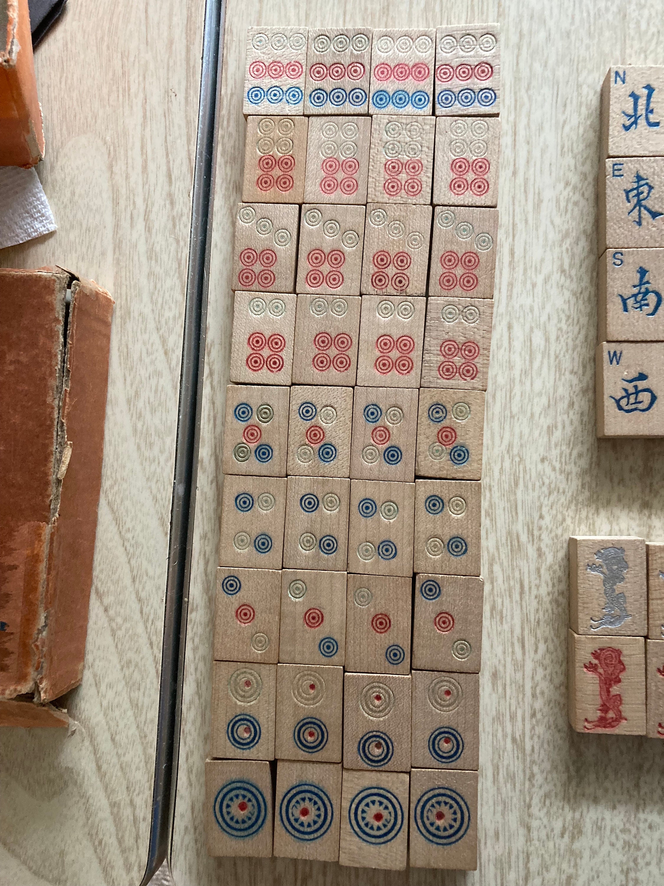 Antique 1923 Pung Chow Mah Jongg Educator Set - Etsy