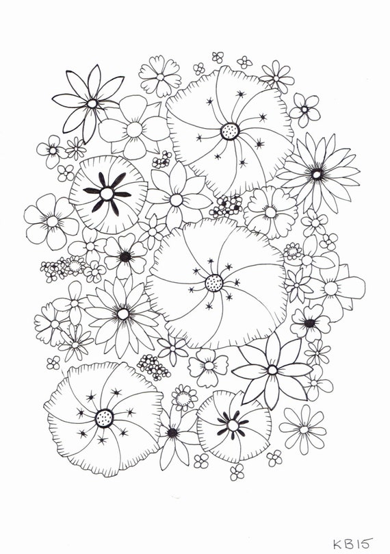 Adult Colouring Page - Etsy