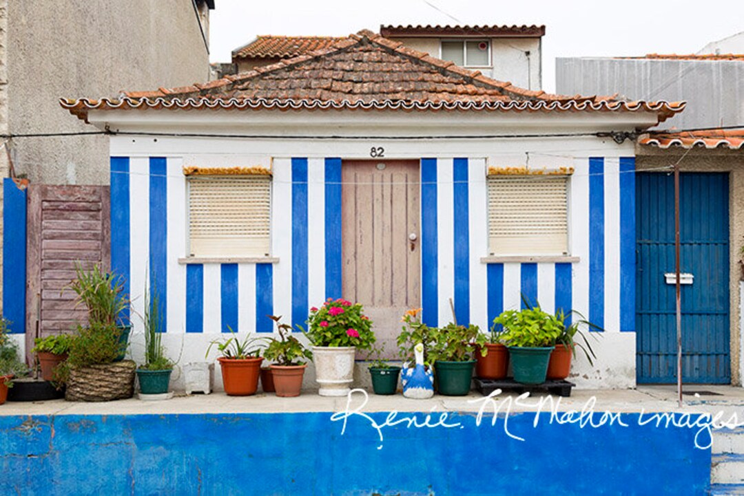 Portugal Photography, Cottage Style Decor, Colorful Art Print, Beach ...