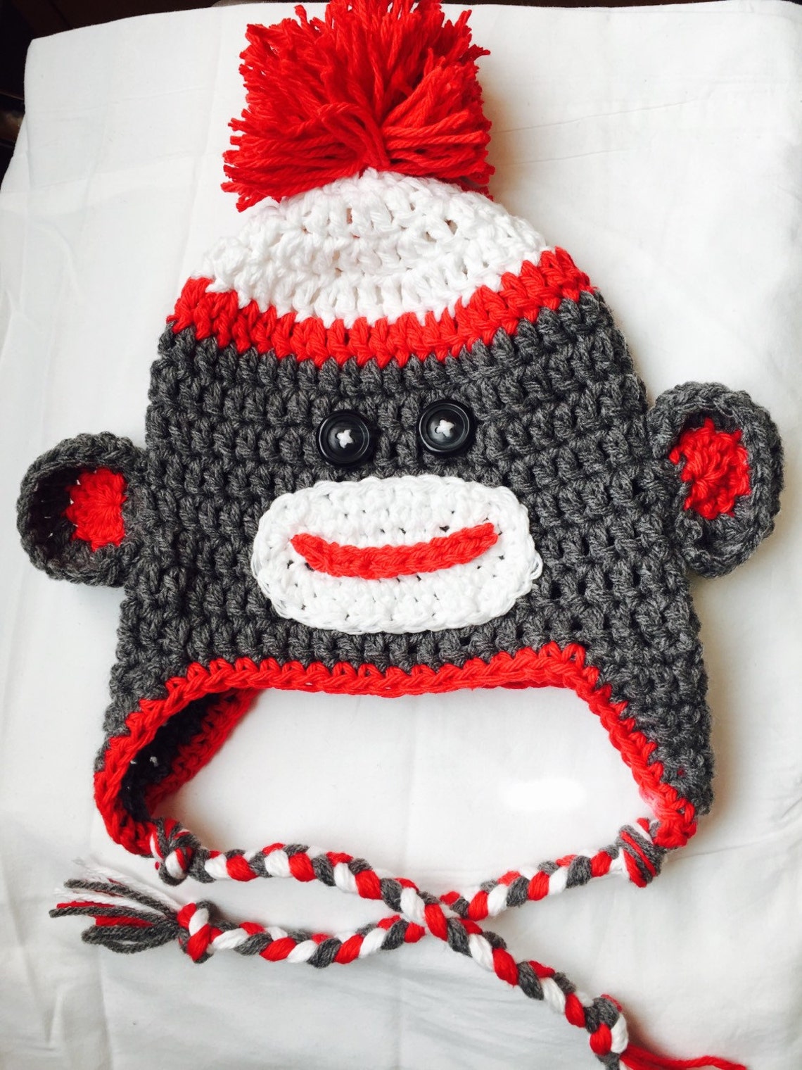 Sock Monkey Beanie - Etsy