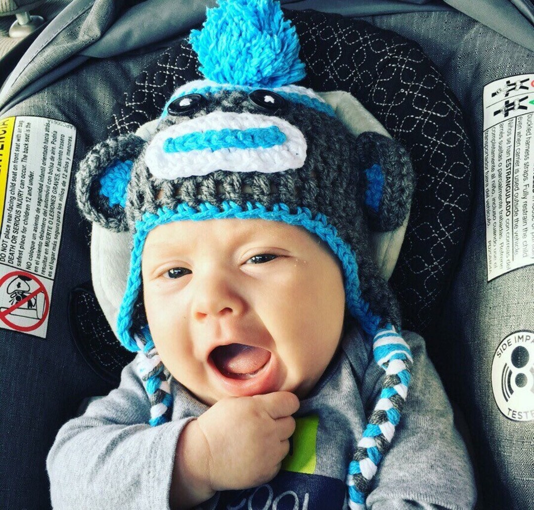 Sock Monkey Beanie - Etsy