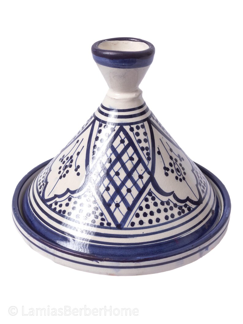 Handcrafted Moroccan Tagine: Glazed Tableware Serving Pot, Moroccan Art ...