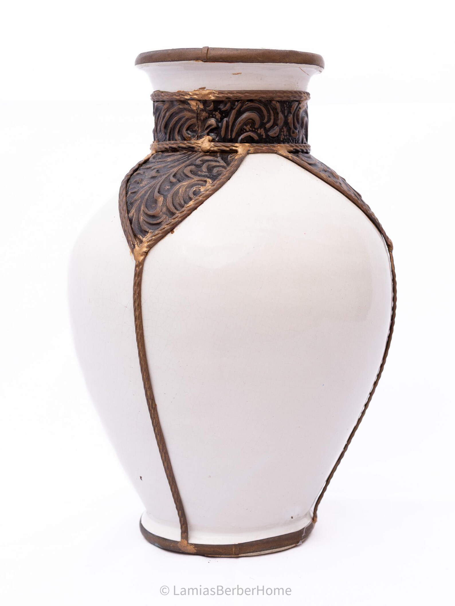 Hand-painted Moroccan Pottery Vase: Berber Art Inspired Ceramic Vase - Etsy