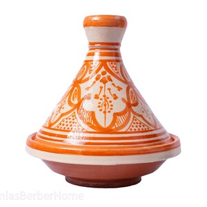 Handcrafted Moroccan Tagine: Glazed Tableware Serving Pot, Moroccan Art ...