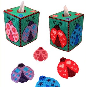 Plastic Canvas Pattern Download - Lovely Ladybugs Home Decor Set - Etsy