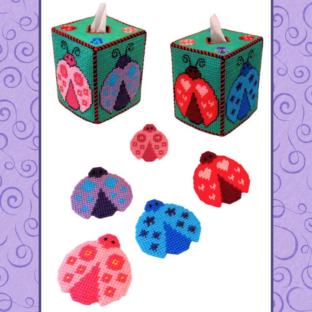 Plastic Canvas Pattern Download Lovely Ladybugs Home Decor Set - Etsy