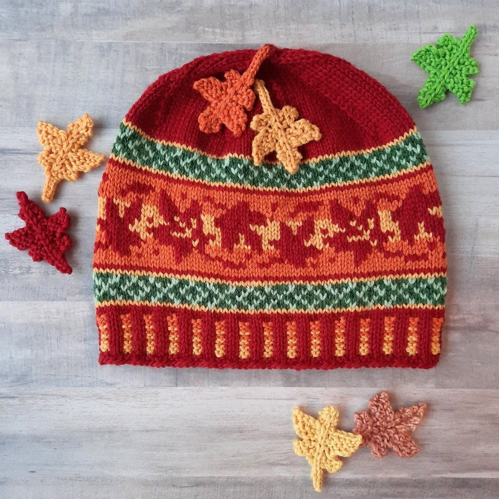Maple Leaf Knitting Pattern Mini Maple Leaf Expression Fiber Arts