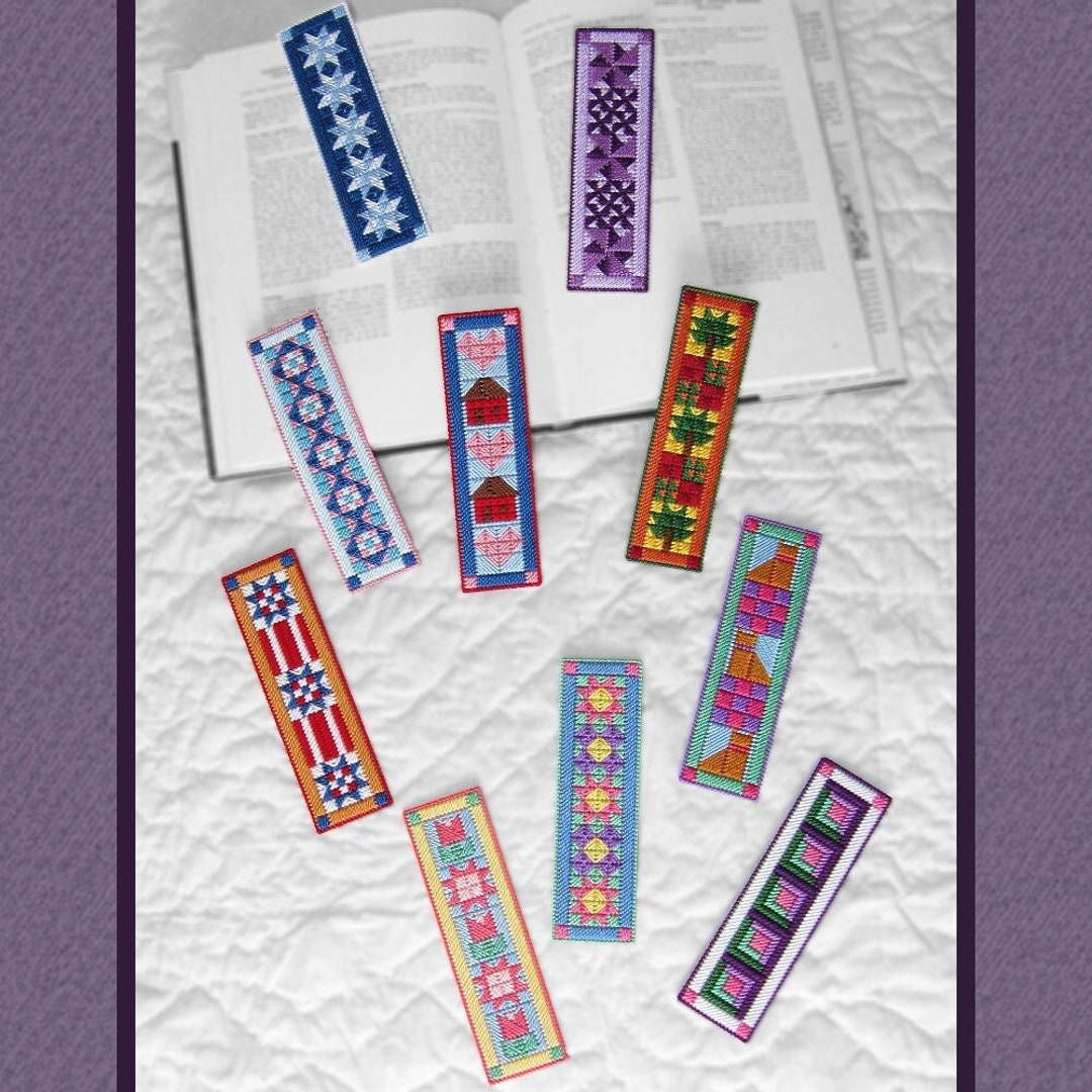 Plastic Canvas Pattern Download - Quilt Bookmarks - Etsy