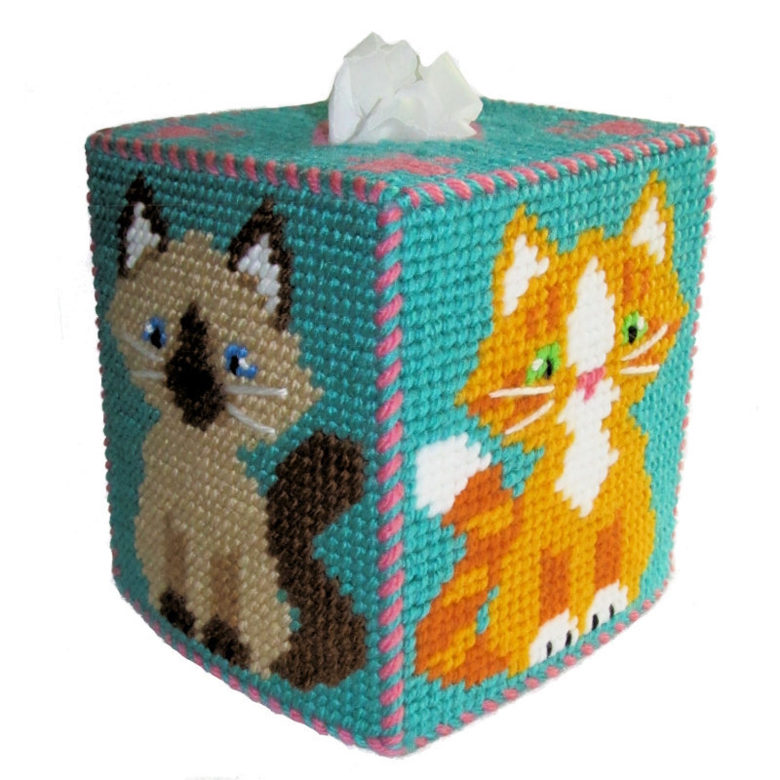 Plastic Canvas Pattern Download - Cuddly Kitty Décor - Etsy