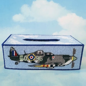 Plastic Canvas Pattern Download - Spitfire Long Tissue Topper ...