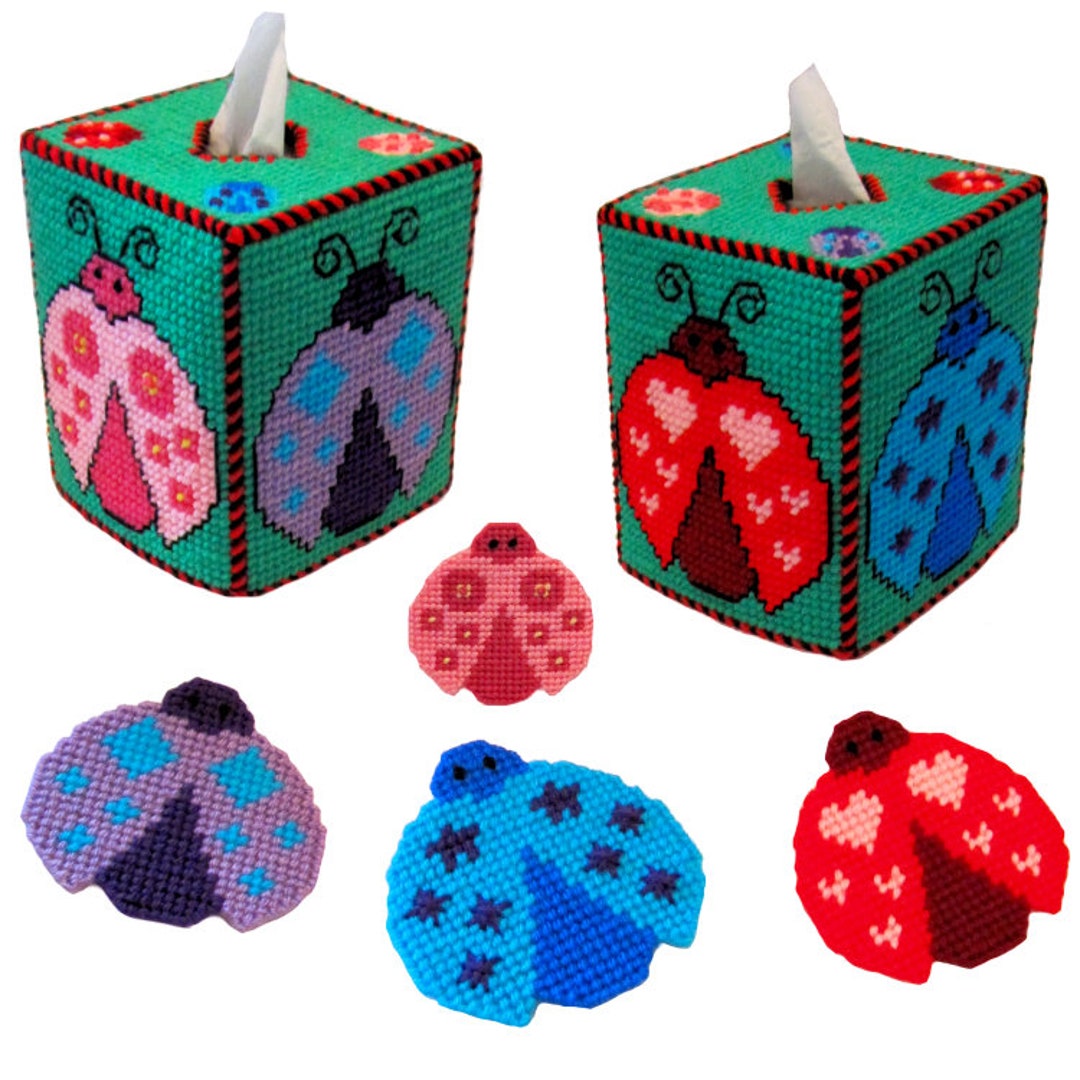 Plastic Canvas Pattern Download - Lovely Ladybugs Home Decor Set - Etsy