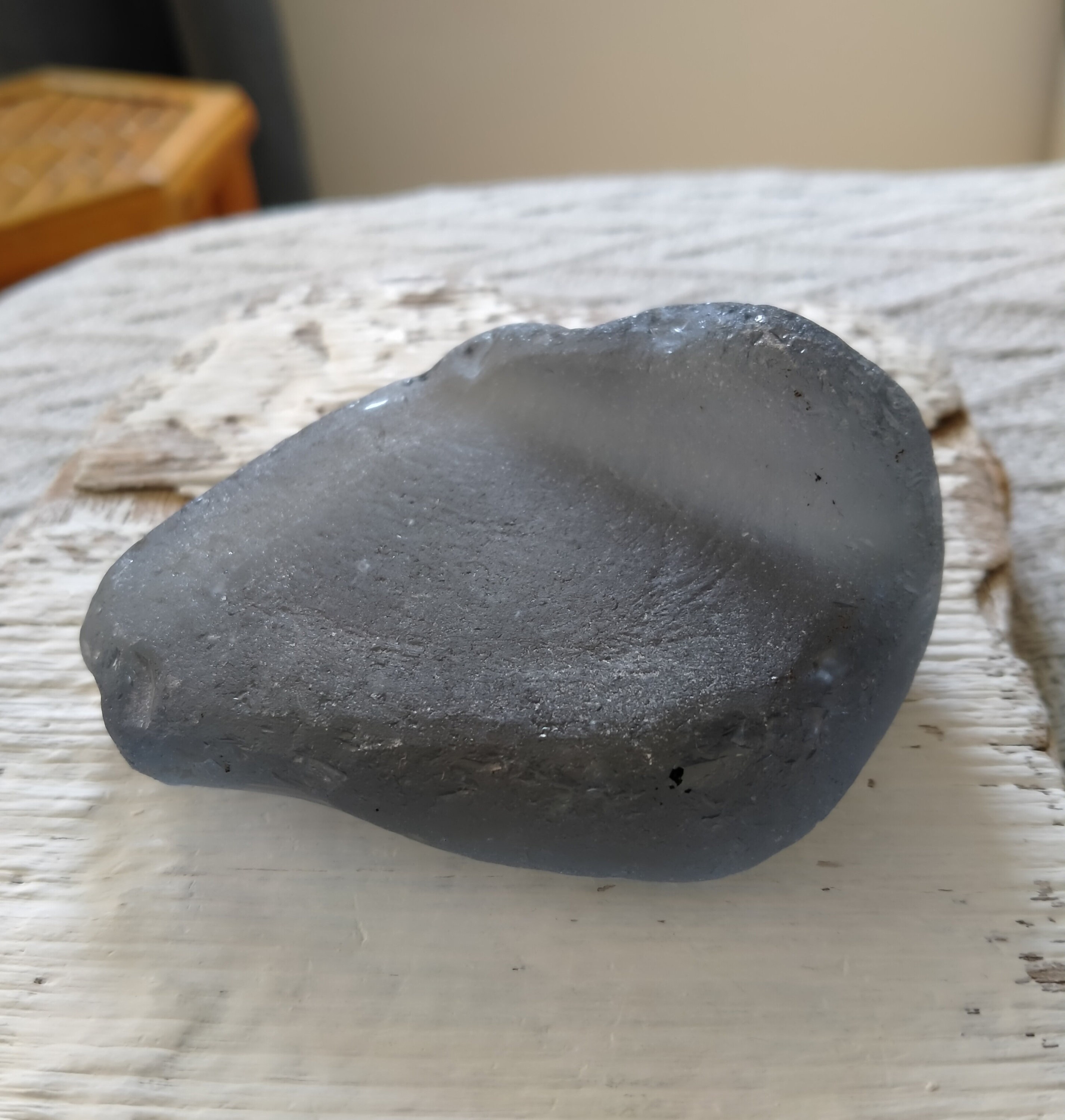 Huge Grey Sea Glass Paperweight Authentic Sea Glass Rare - Etsy