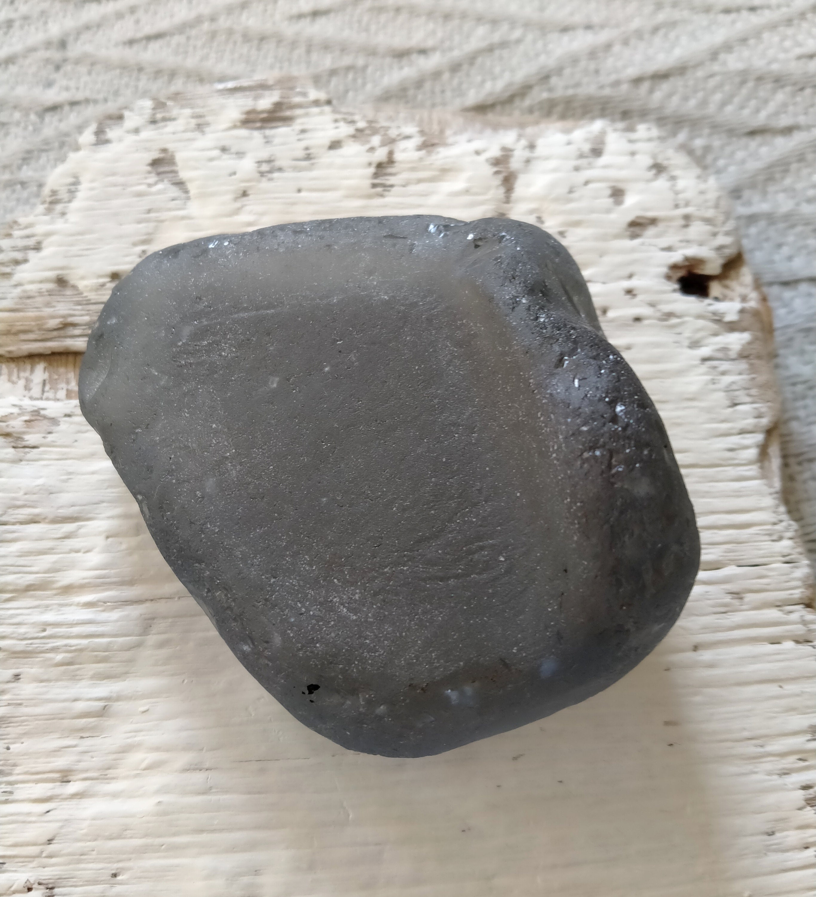 Huge Grey Sea Glass Paperweight Authentic Sea Glass Rare - Etsy