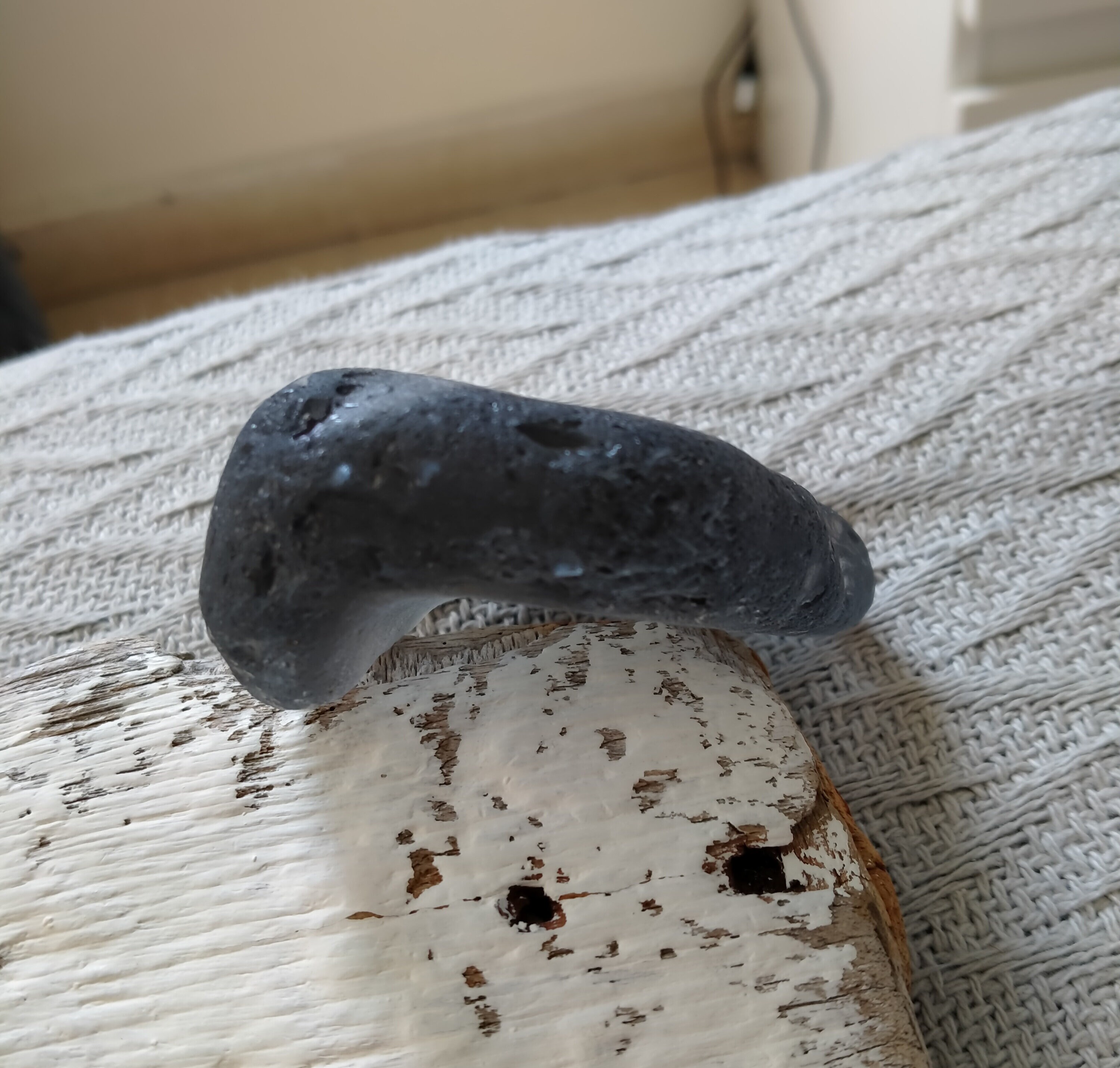 Huge Grey Sea Glass Paperweight Authentic Sea Glass Rare - Etsy