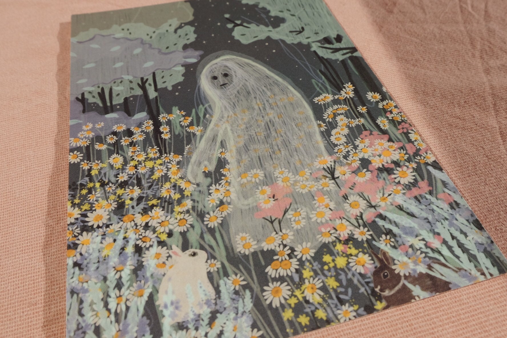 Goodnight Ghost Illustration / Greetingcard A5 | Etsy