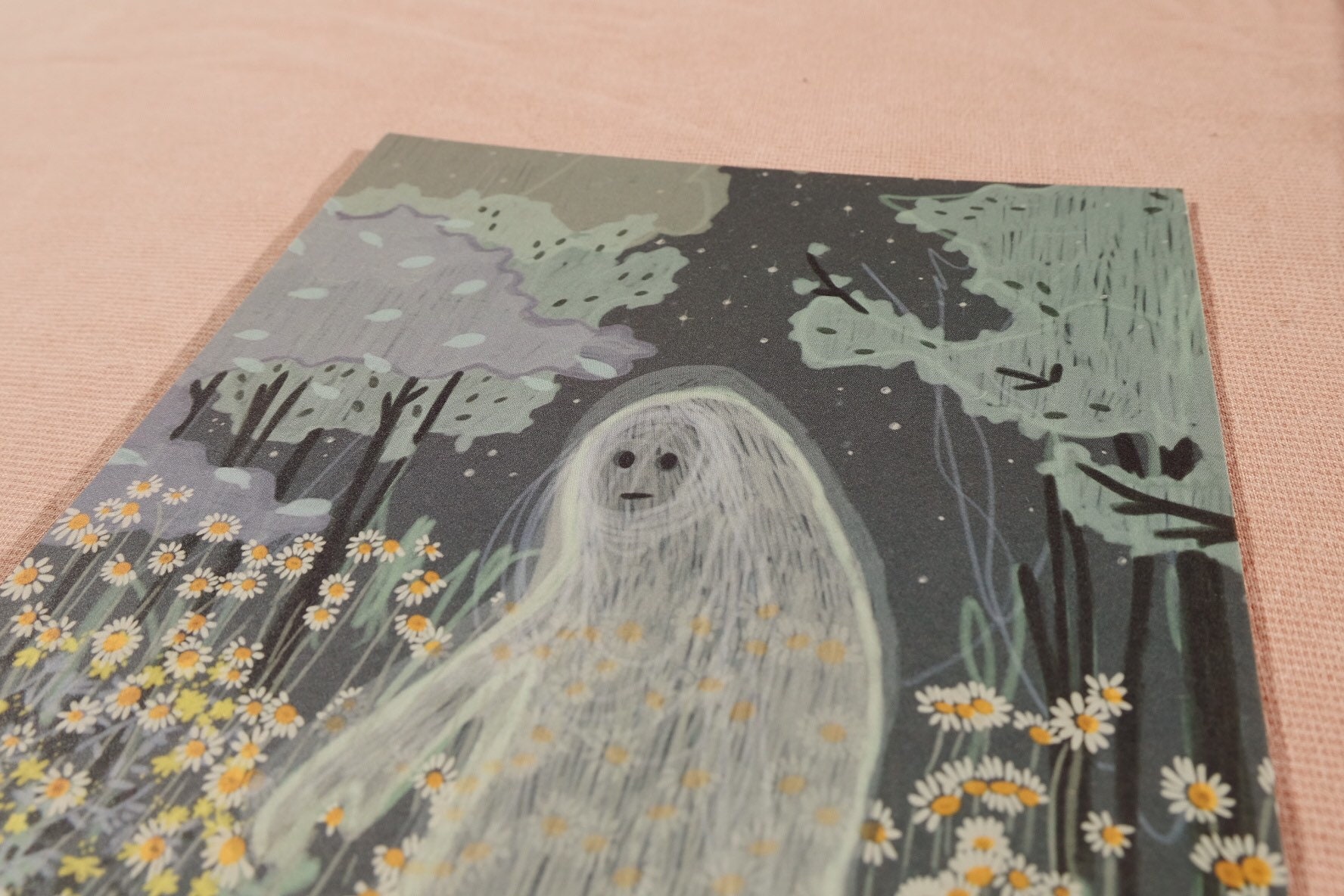 Goodnight Ghost Illustration / Greetingcard A5 | Etsy