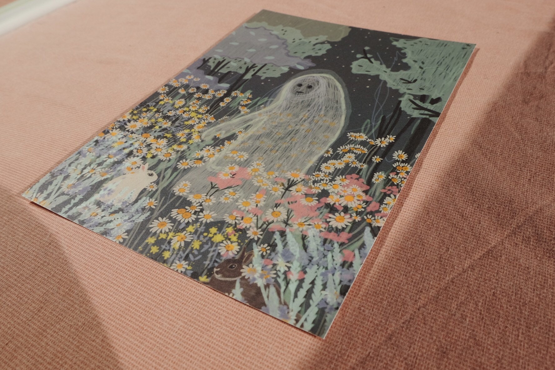 Goodnight Ghost Illustration / Greetingcard A5 - Etsy