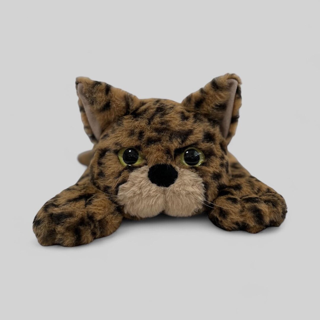 Leopard-print Plush Cat; Plush Leopard - Etsy