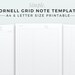 B5 Cornell Note Template, Printable Note Inserts, Productivity Study Note, Simple Study Journal ...